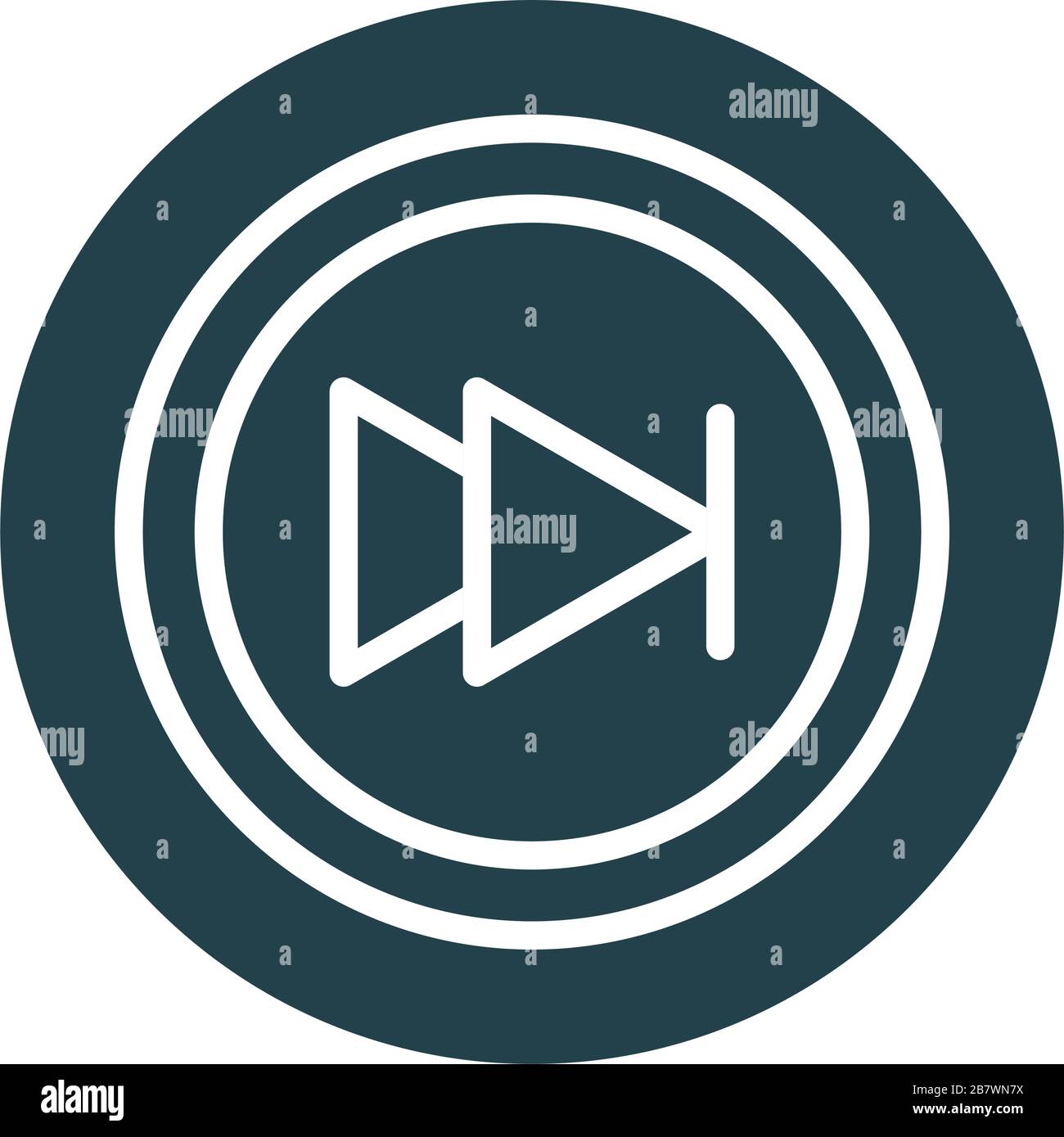 media control button sound block style icon vector illustration Stock ...
