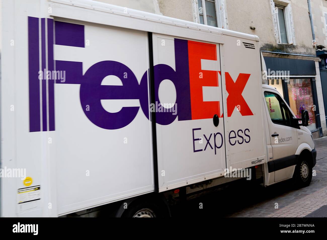 Bordeaux , Aquitaine / France - 02 15 2020 : Fedex express delivery van ...