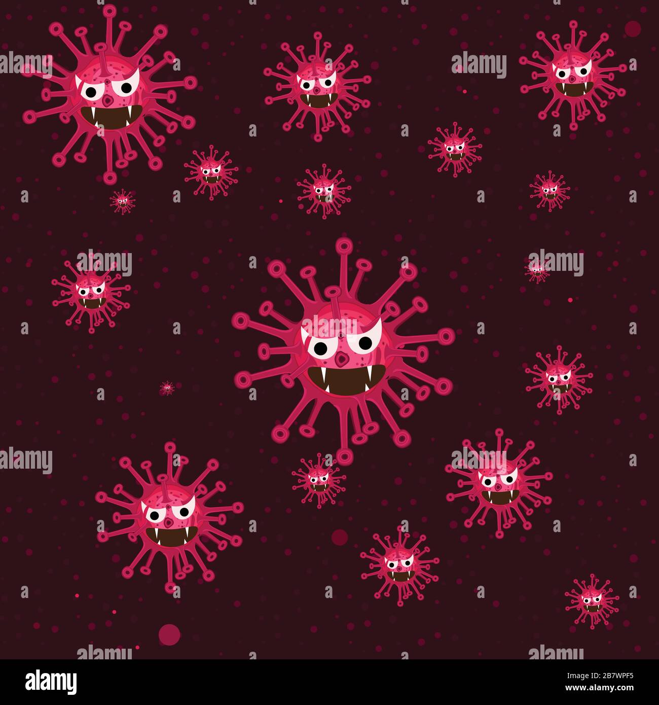 virus vector design template Stock Vector Image & Art - Alamy