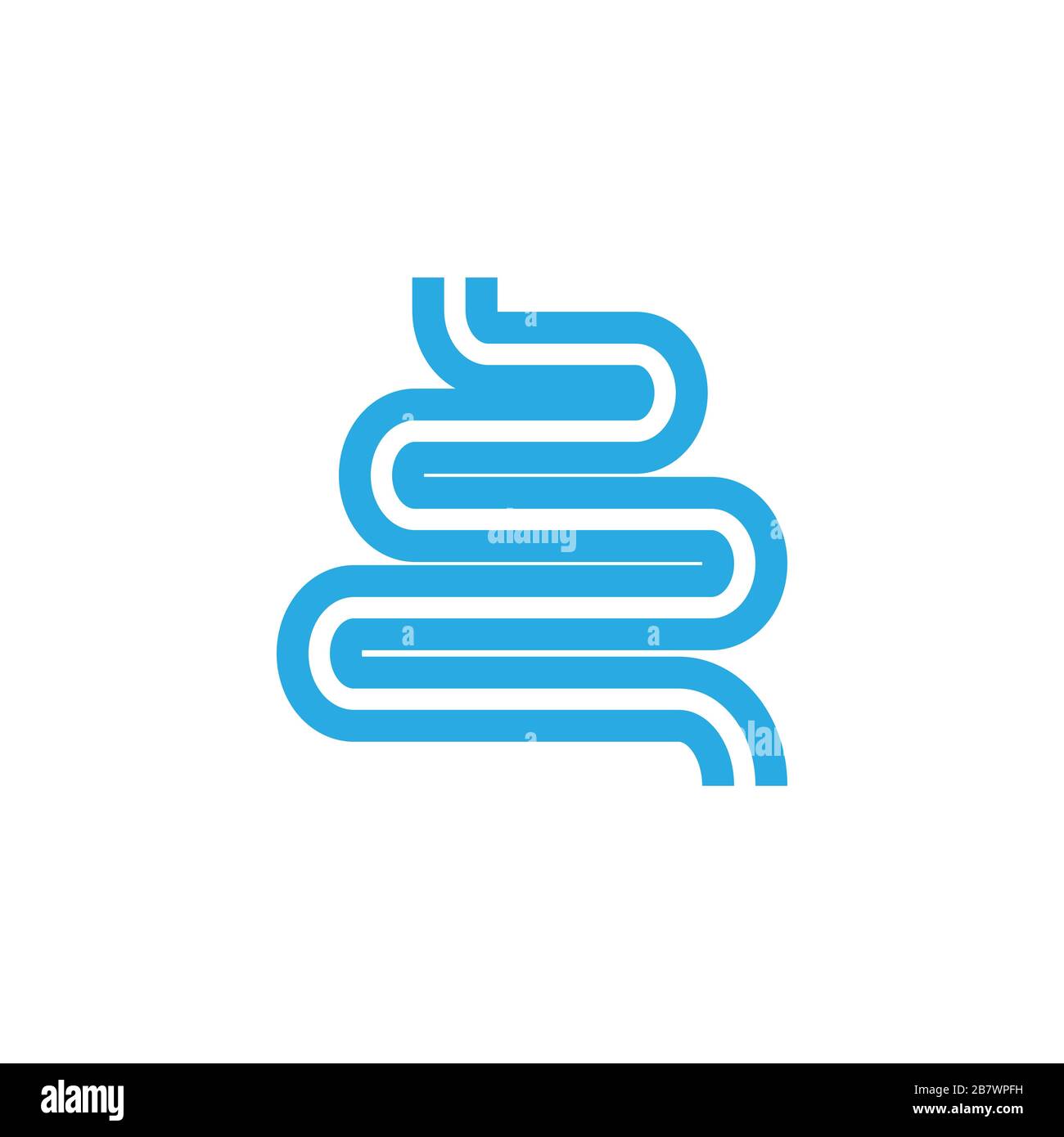 Intestine vector icon on white background - Vector Stock Vector Image ...