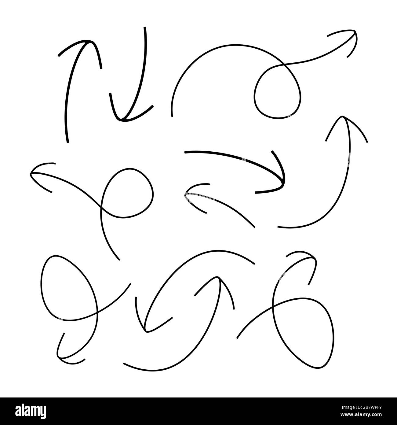 hand drawn arrows - Vector Stock Vector Image & Art - Alamy