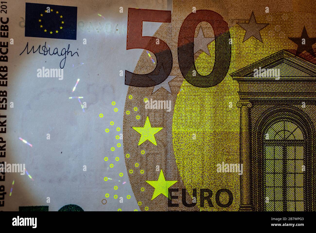 Money security uv hi-res stock photography and images - Alamy