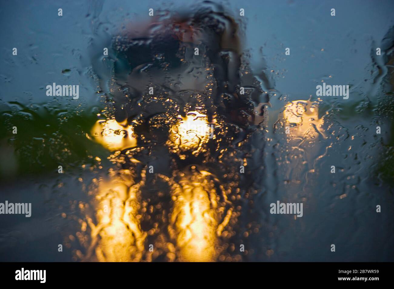 Rain Soaked Windscreen High Resolution Stock Photography and Images - Alamy