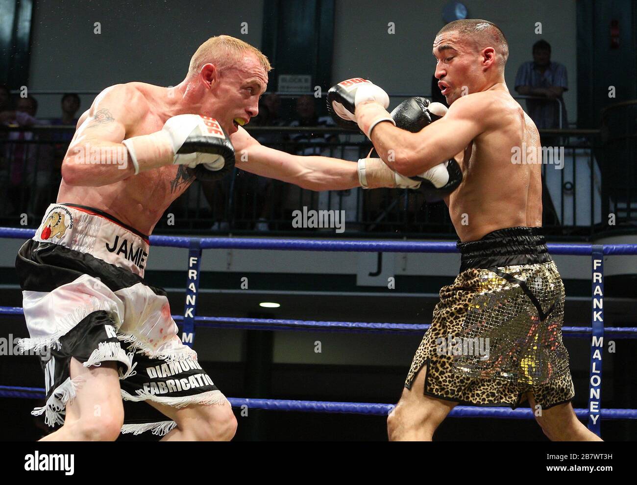 Jamie Arthur (Cwmbran, black/white shorts) defeats Akaash Bhatia ...