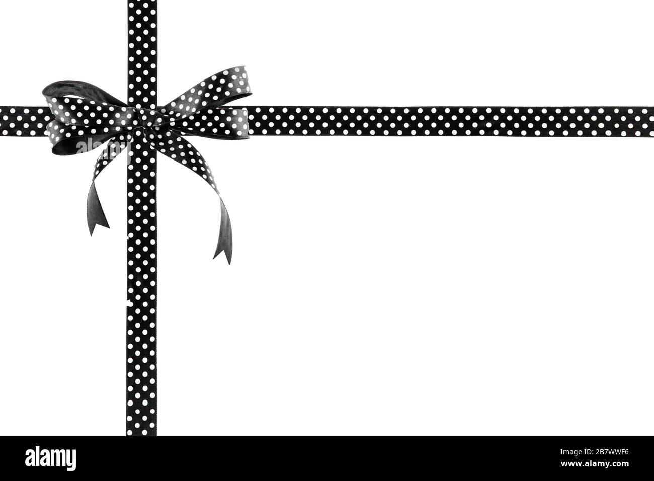 Black satin bow ribbon Cut Out Stock Images & Pictures - Alamy