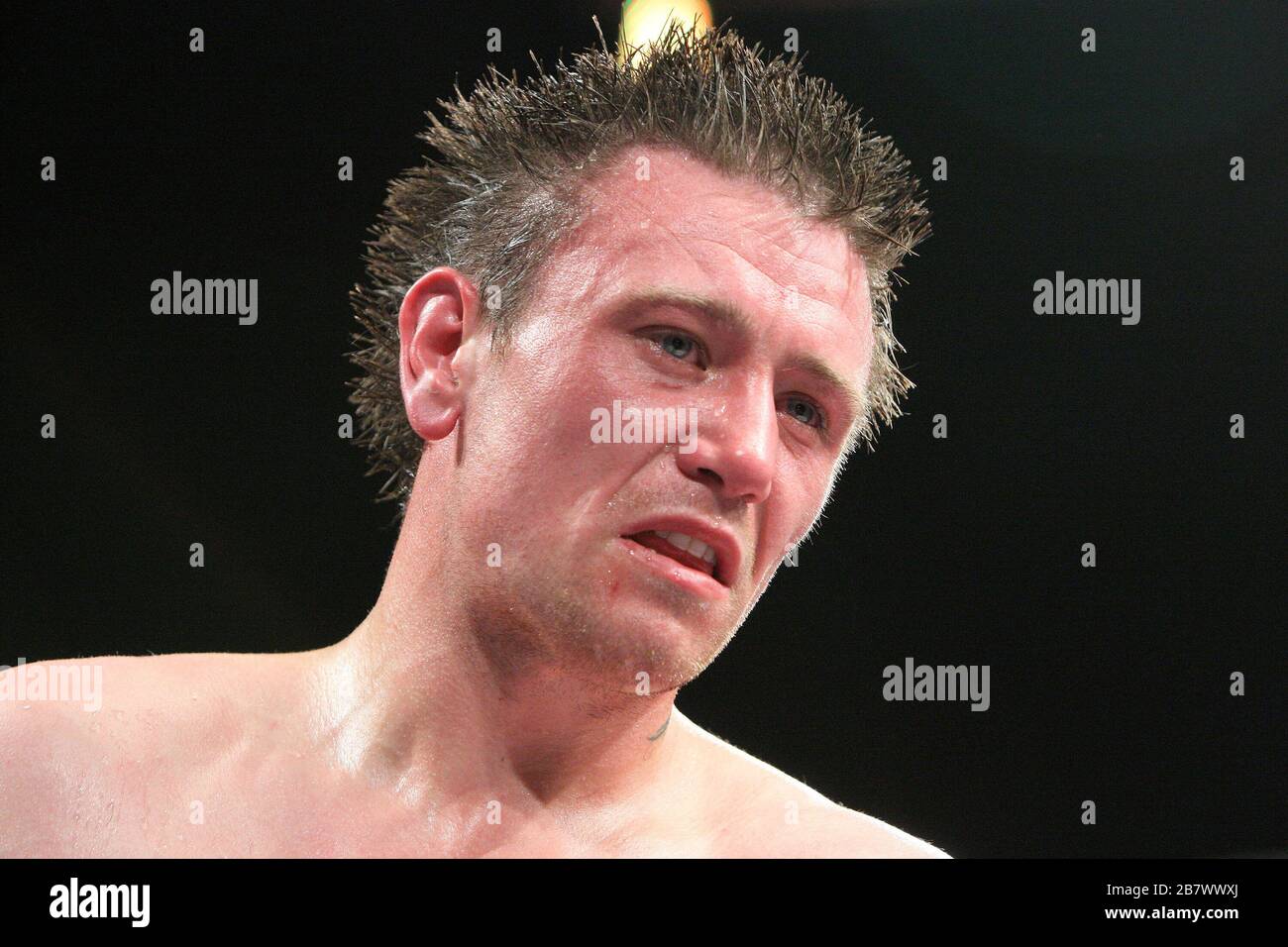 Micky Steeds (Isle of Dogs, red/black shorts) during the Prizefighter ...