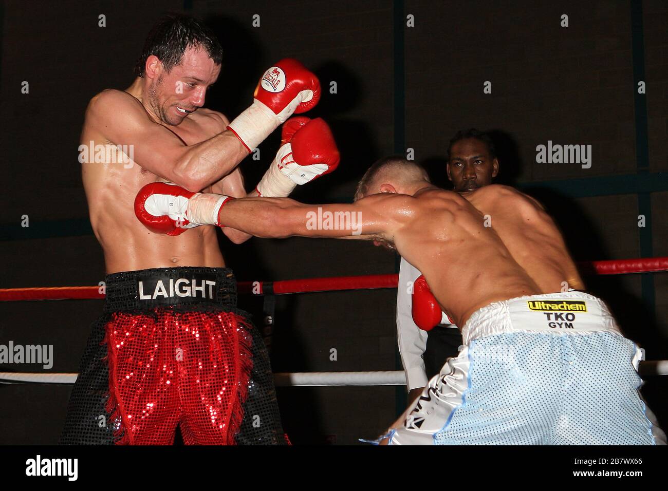 Ricky Boylan (light blue shorts) defeats Kristian Laight in a ...