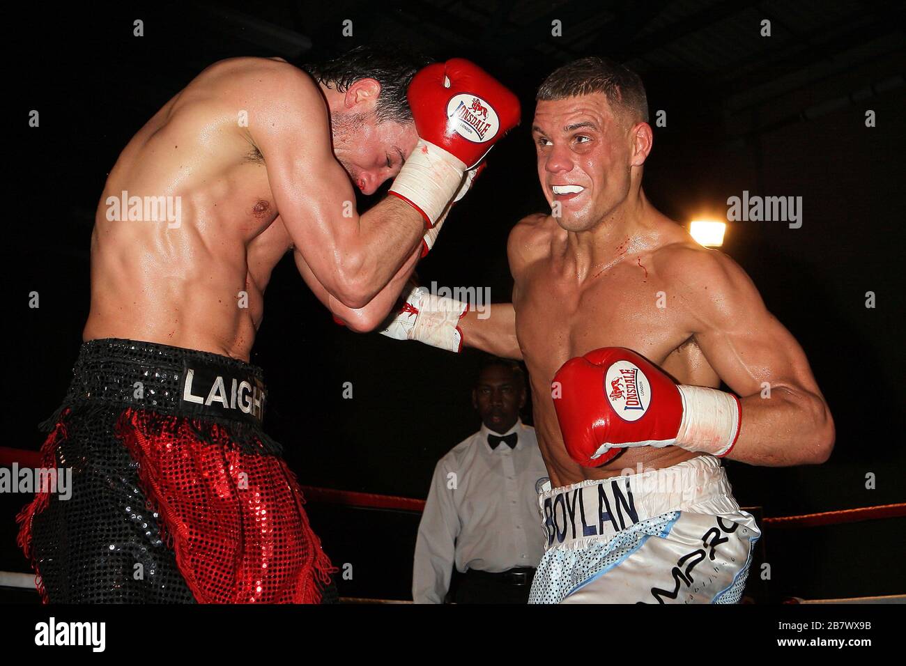 Ricky Boylan (light blue shorts) defeats Kristian Laight in a ...