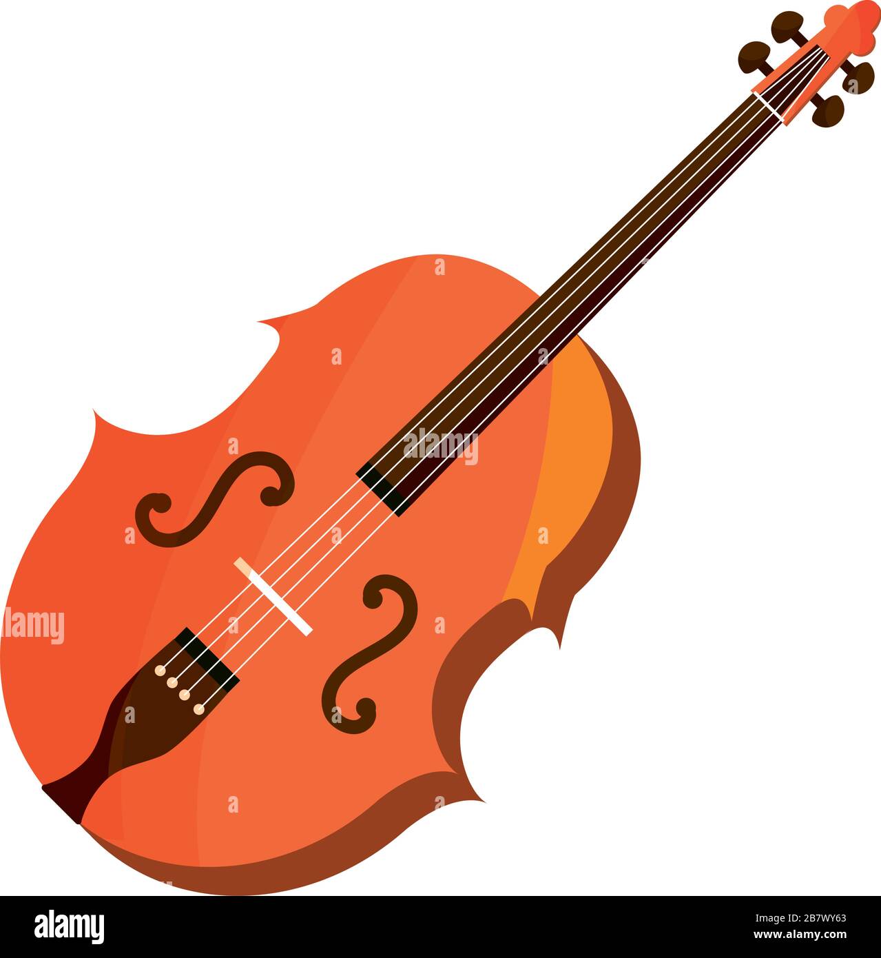 violin string musical instrument vector illustration isolated icon ...