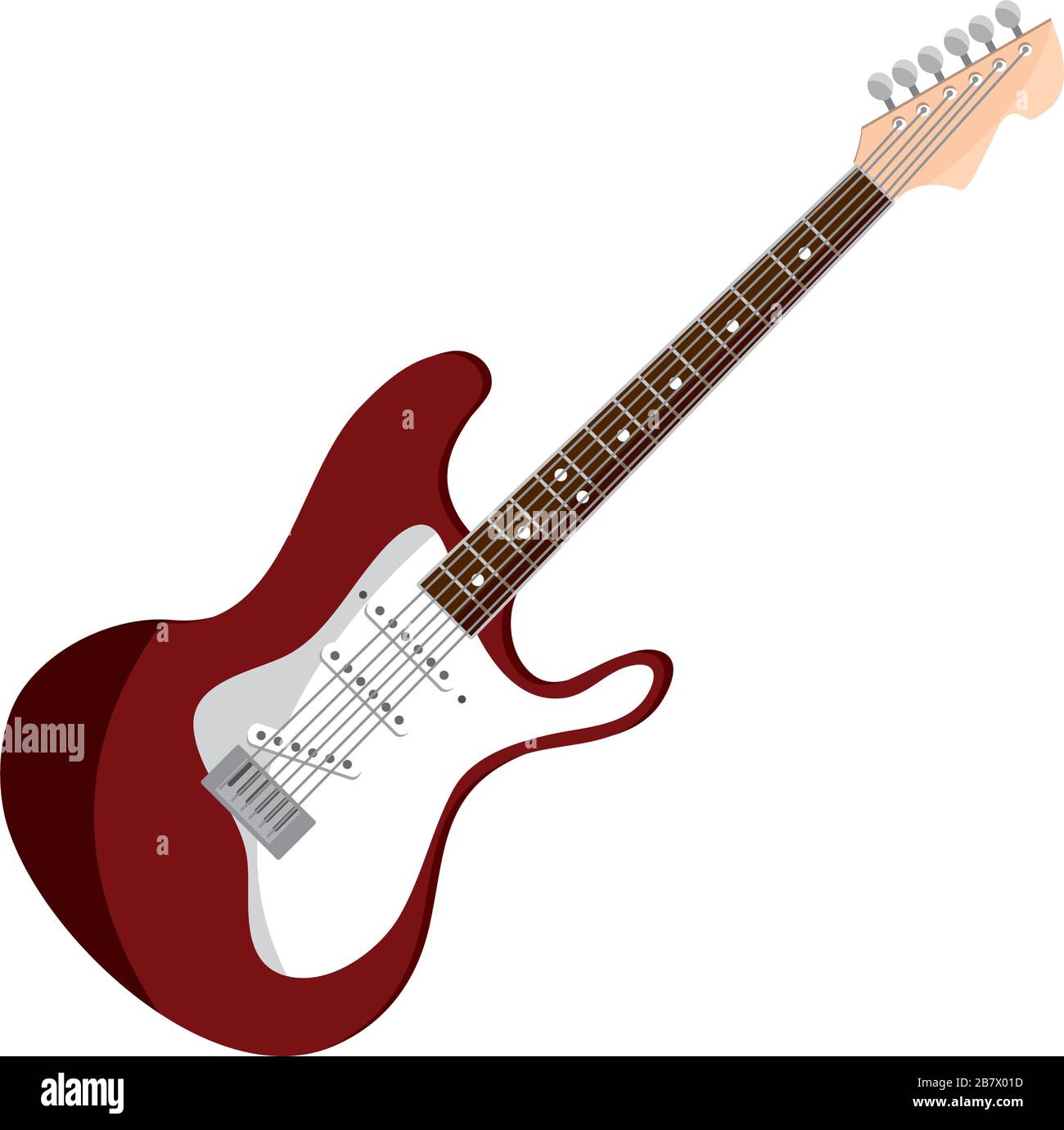 electric guitar string musical instrument vector illustration isolated ...