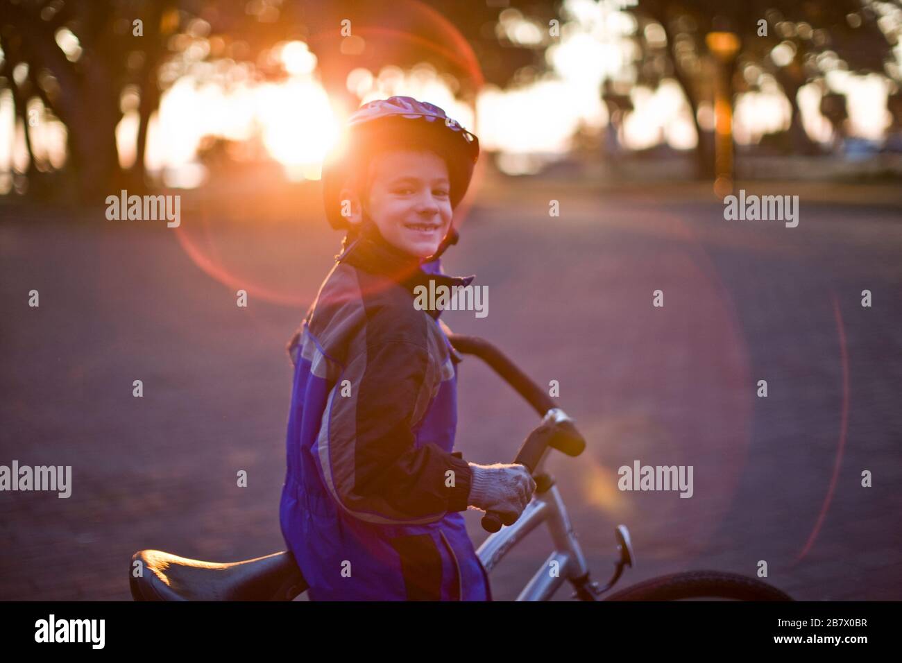 Teen boy camera bike hi-res stock photography and images - Alamy