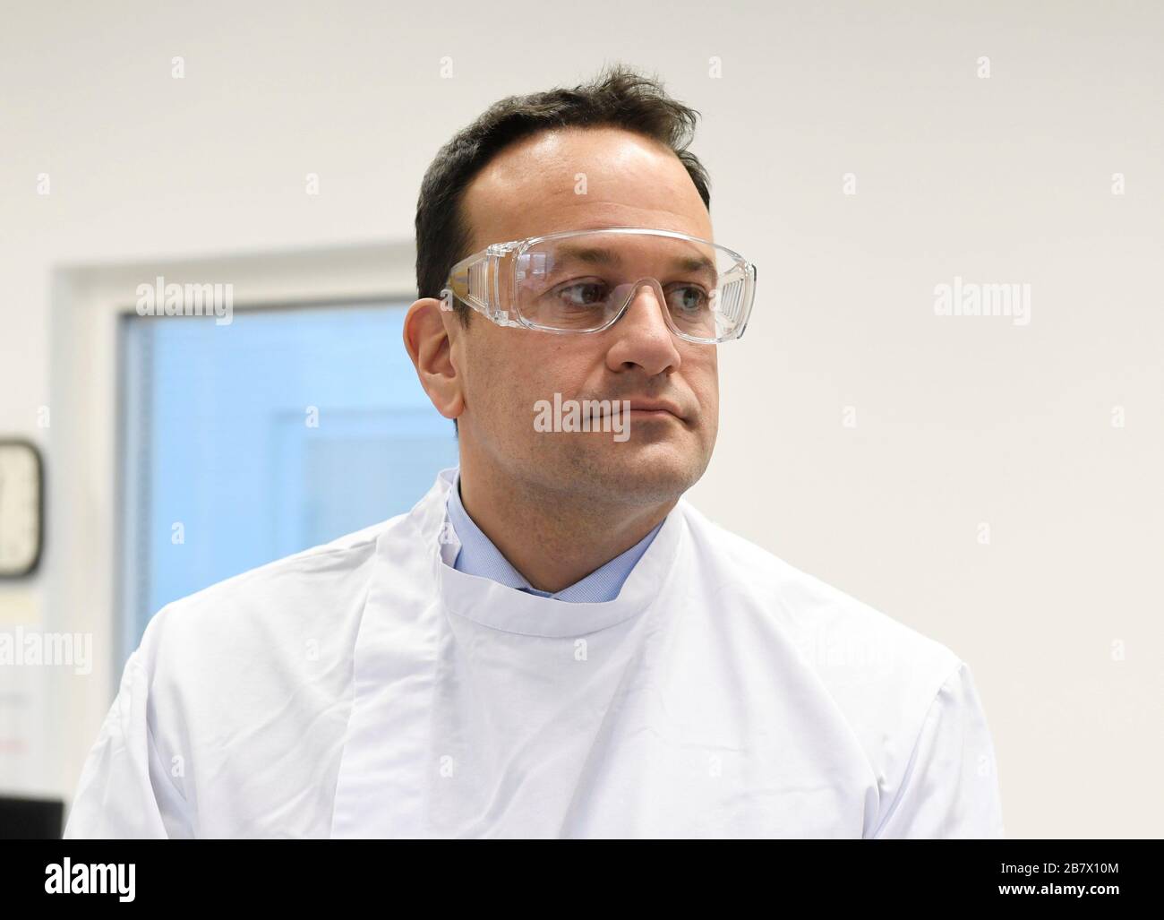 Taoiseach Leo Varadkar during a visit to the UCD National Virus ...