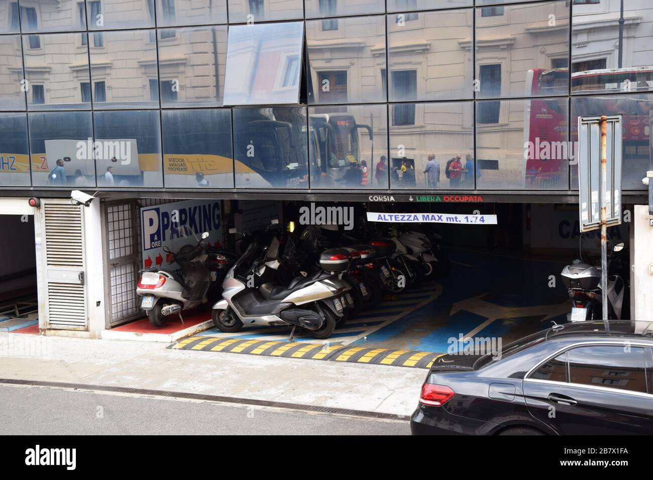 Parking in Rome Stock Photo - Alamy