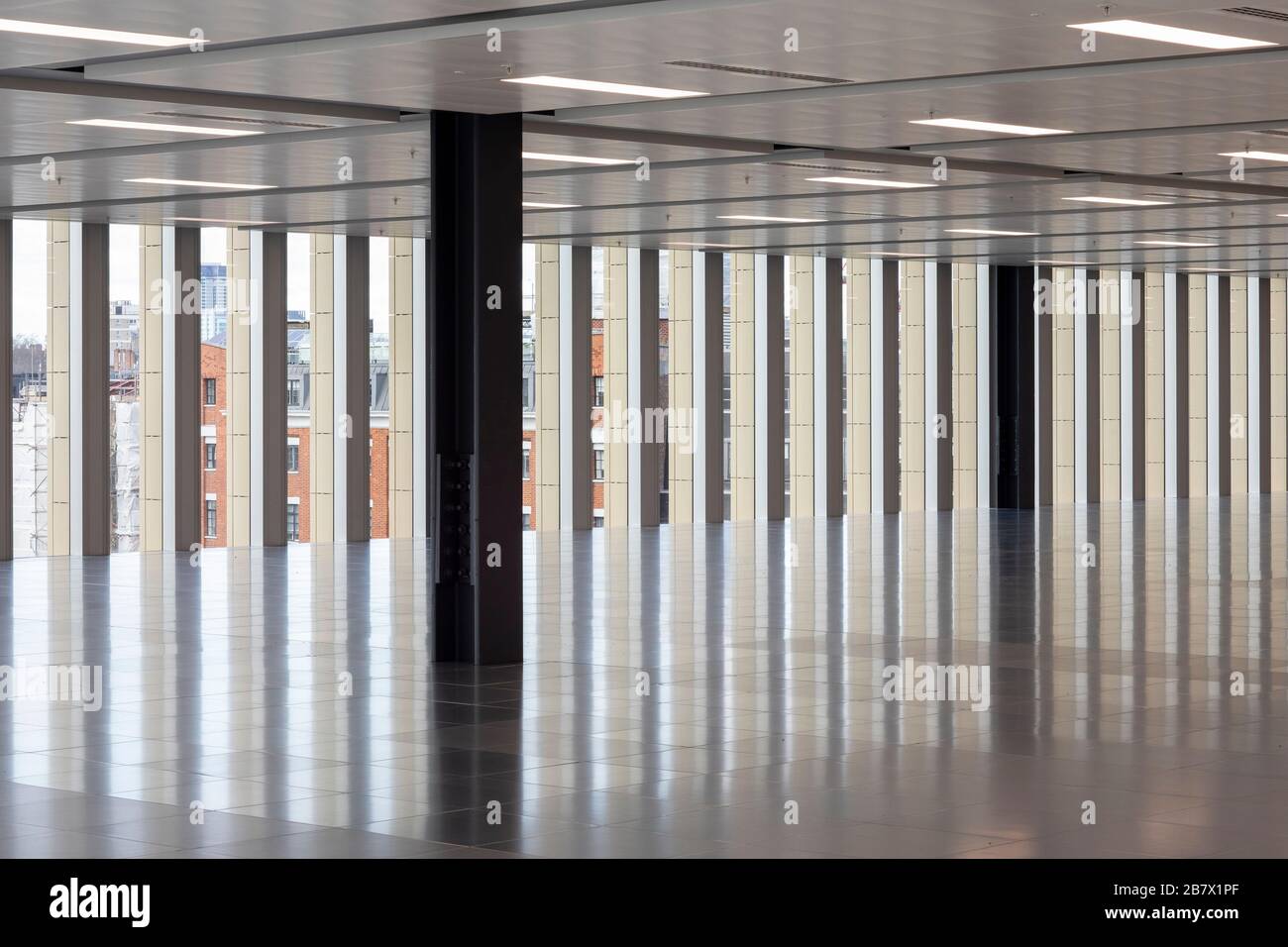 Interior view of office space. Farringdon East Offices, Barbican ...