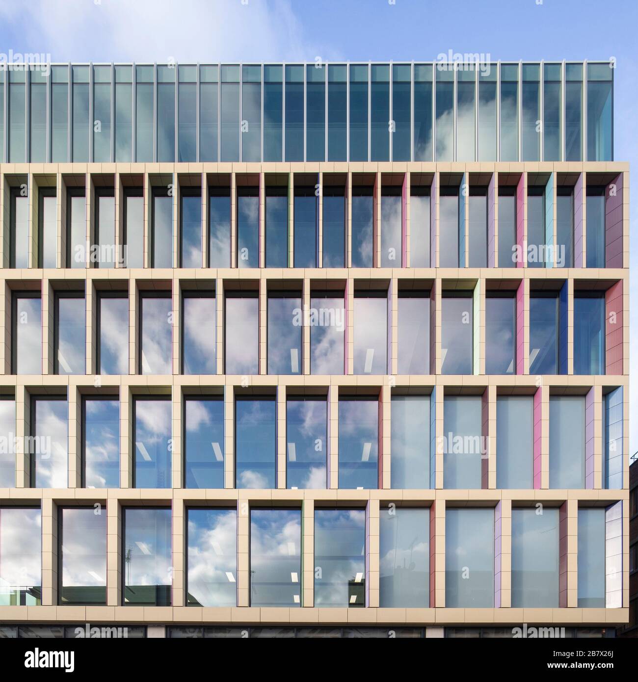 View of top 5 floors of office. Farringdon East Offices, Barbican ...