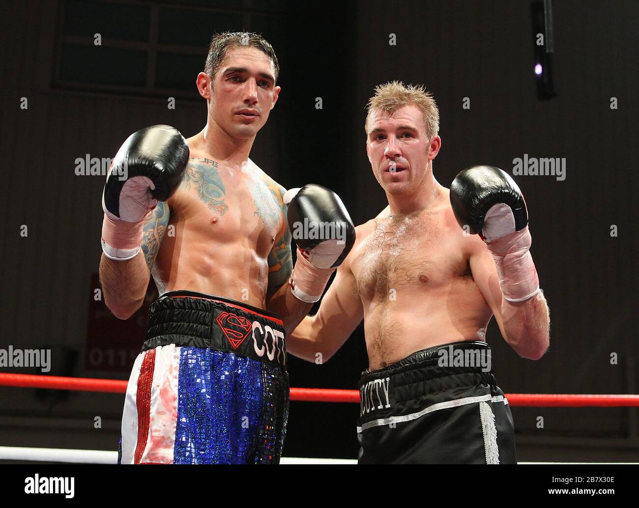 Scott Woolford (black shorts) defeats Scott Haywood in a Welterweight ...