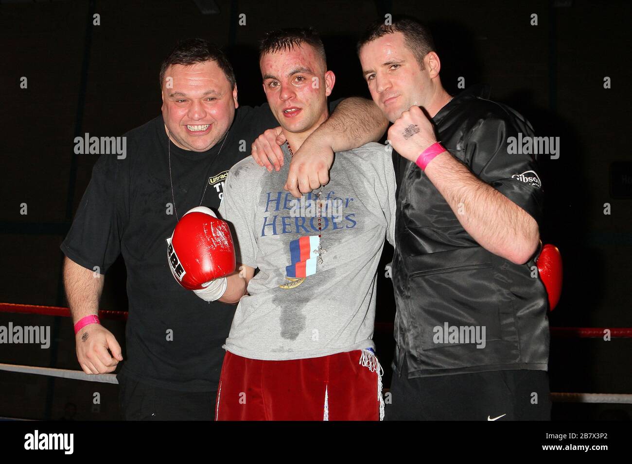 Michael Devine (claret shorts) defeats Sid Razak in a Lightweight ...