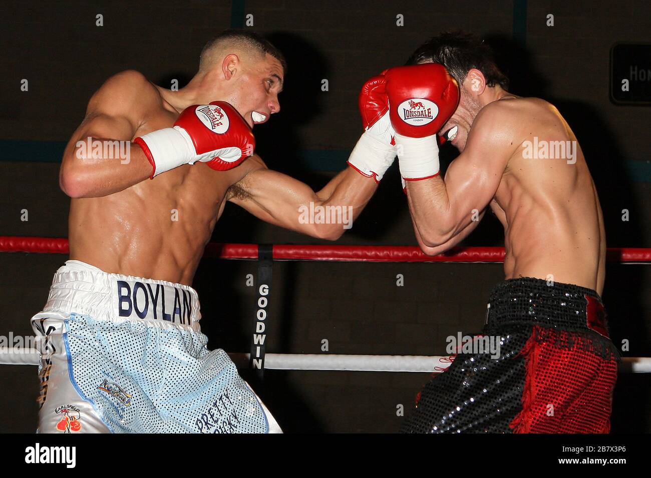 Ricky Boylan (light blue shorts) defeats Kristian Laight in a ...