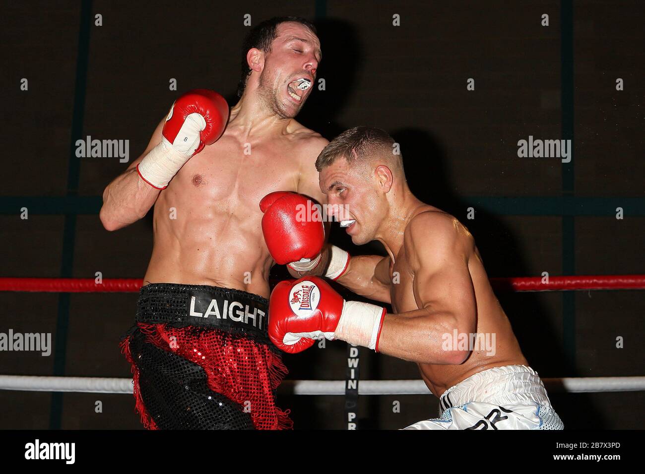 Ricky Boylan (light blue shorts) defeats Kristian Laight in a ...