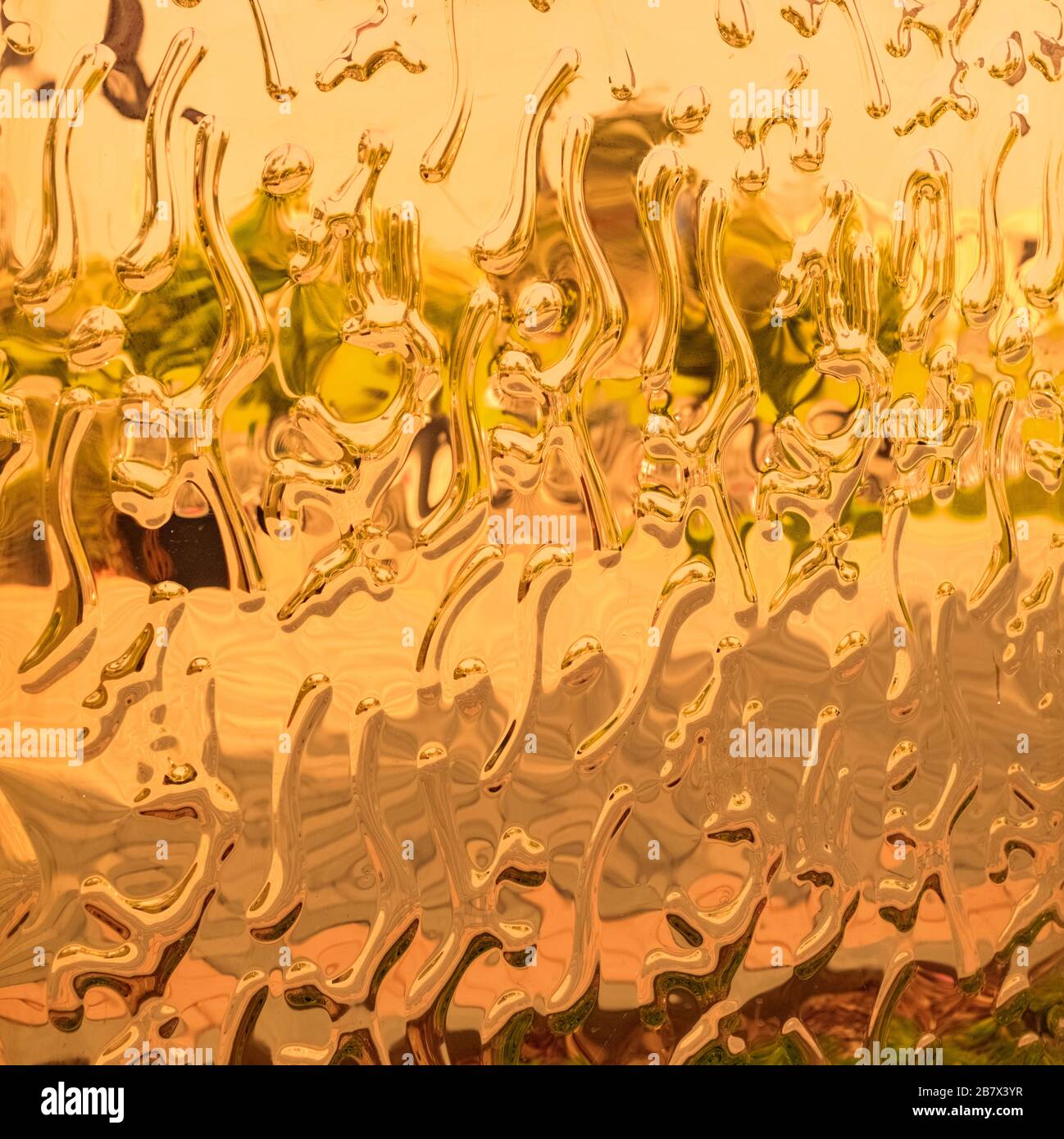 Curved abstract metallic background. Gold abstract drops. texture Stock ...