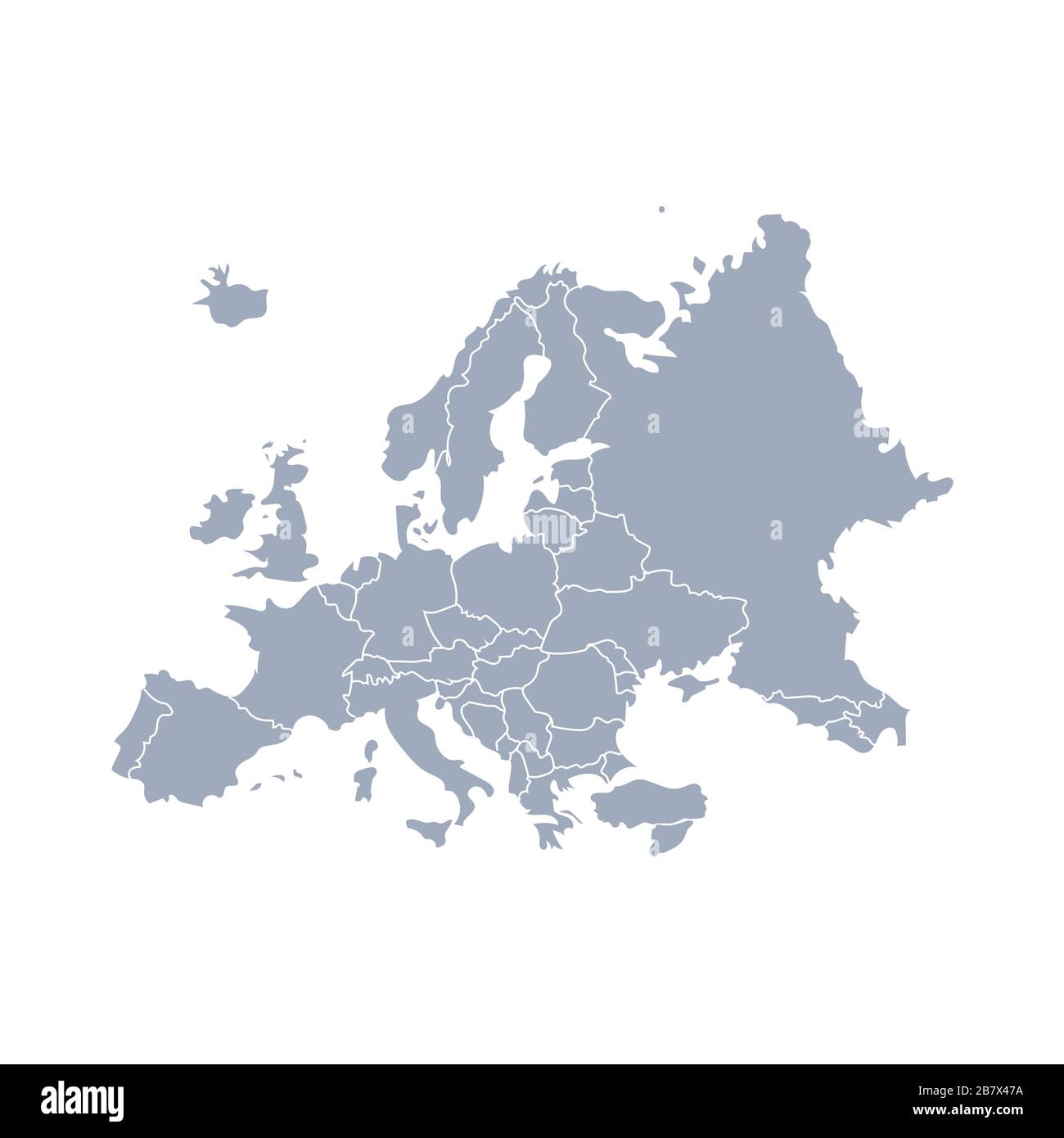 world map europe outline in vector, vector Stock Vector Image & Art - Alamy