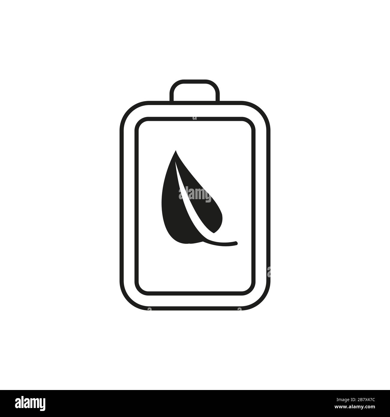 Green battery clean energy fuel Stock Vector Images - Alamy