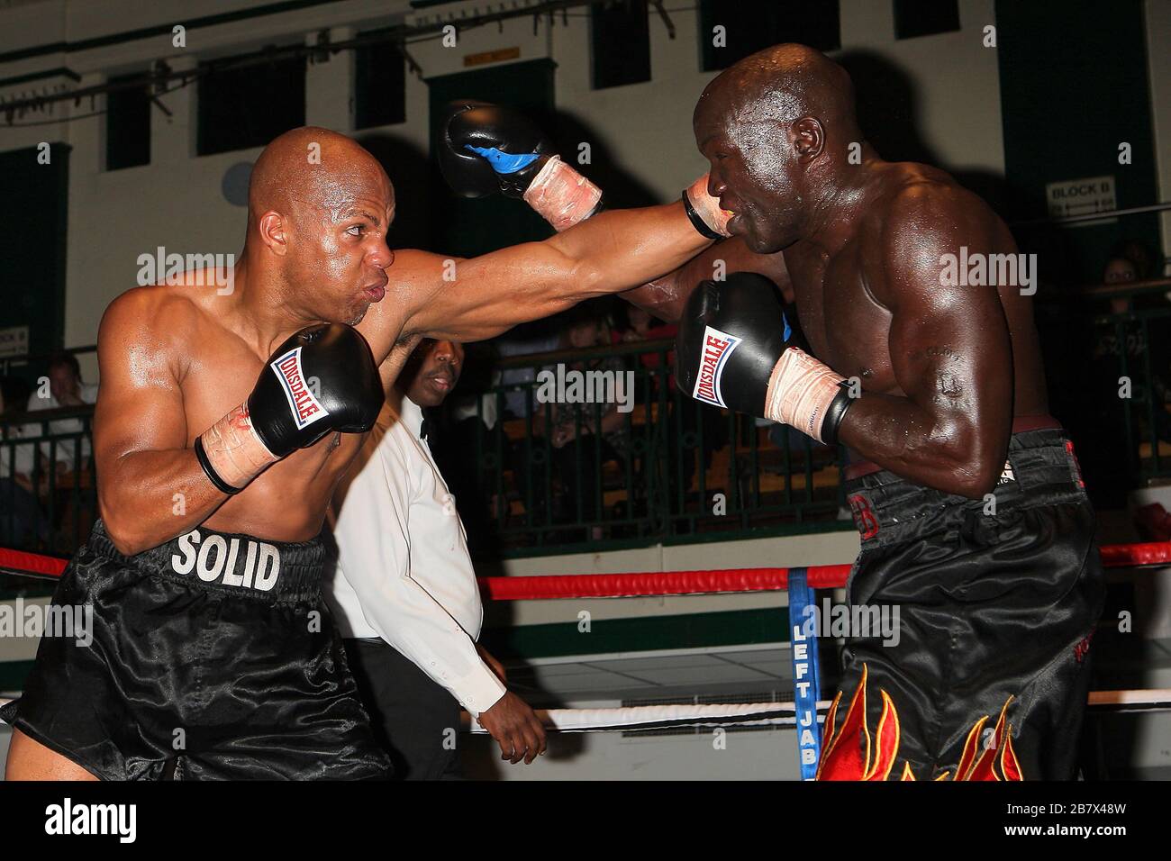Leon Williams (black/white shorts) defeats Nick Okoth in a ...
