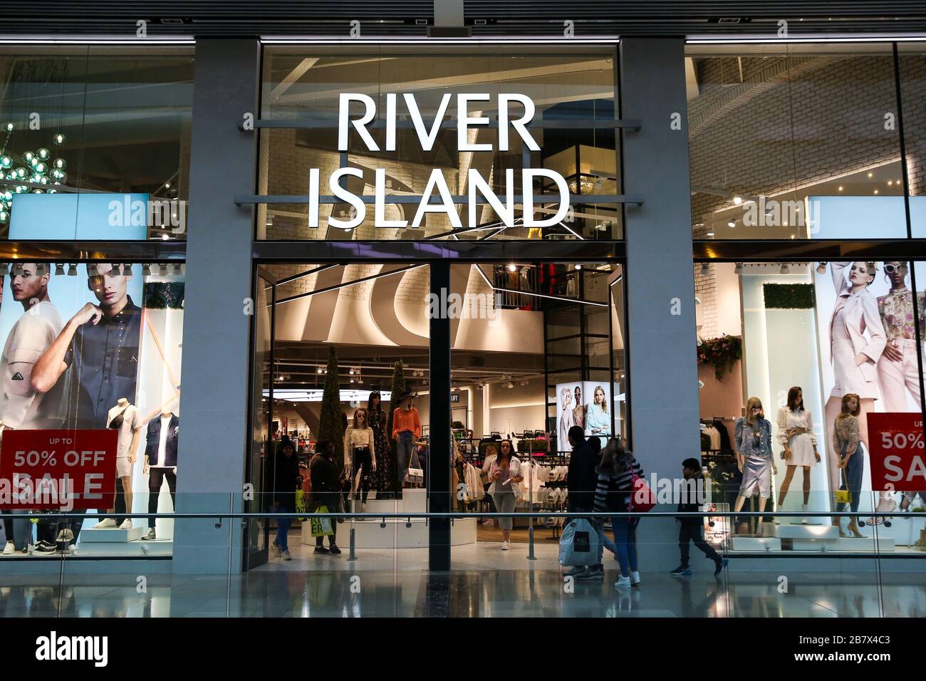 Exterior view of River Island in London, UK Stock Photo - Alamy