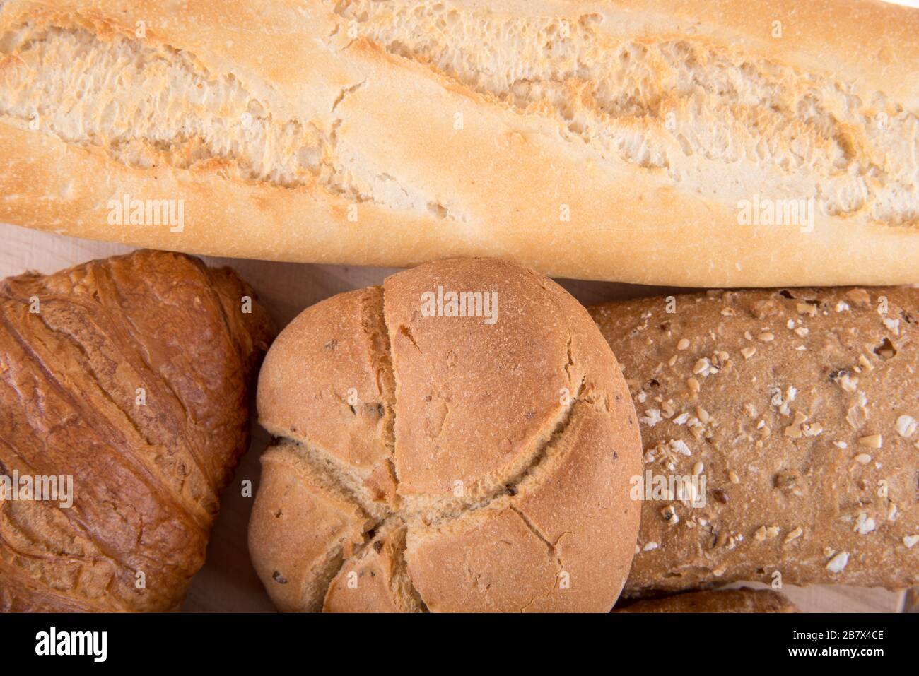 Different types of bread Stock Photo - Alamy