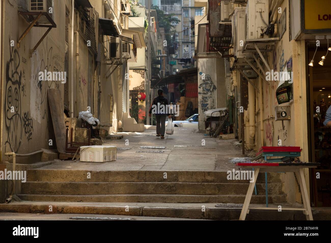 Almost empty shopping street hi-res stock photography and images - Alamy