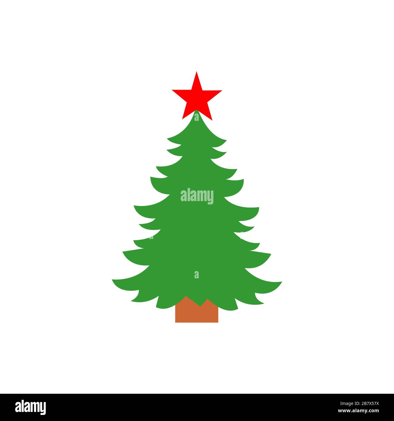 Christmas tree on white back Stock Vector Image & Art - Alamy