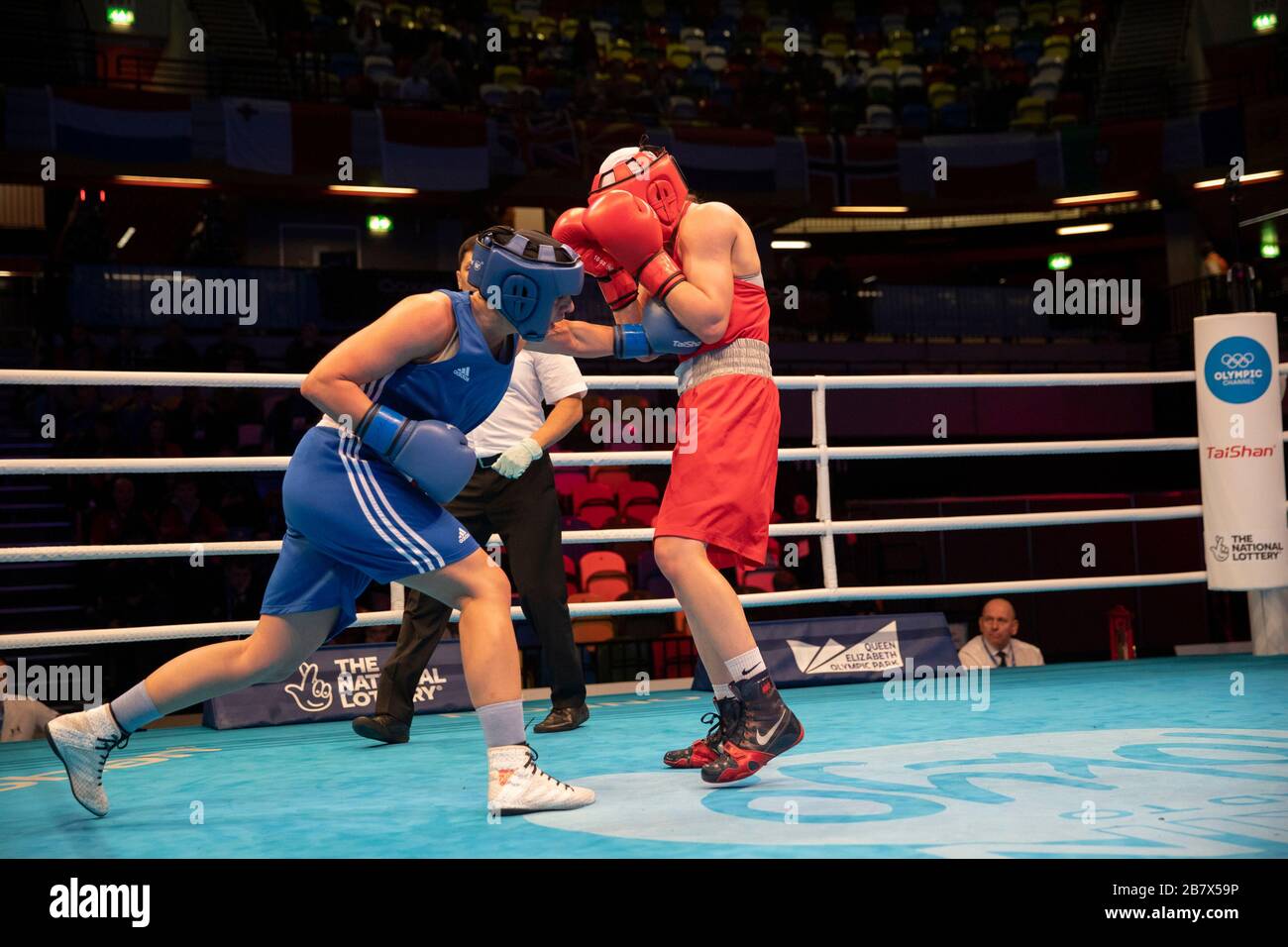 London, UK. 15-03-20. Ani Hovsepyan (ARM) RED & Martina Schmoranzova ...