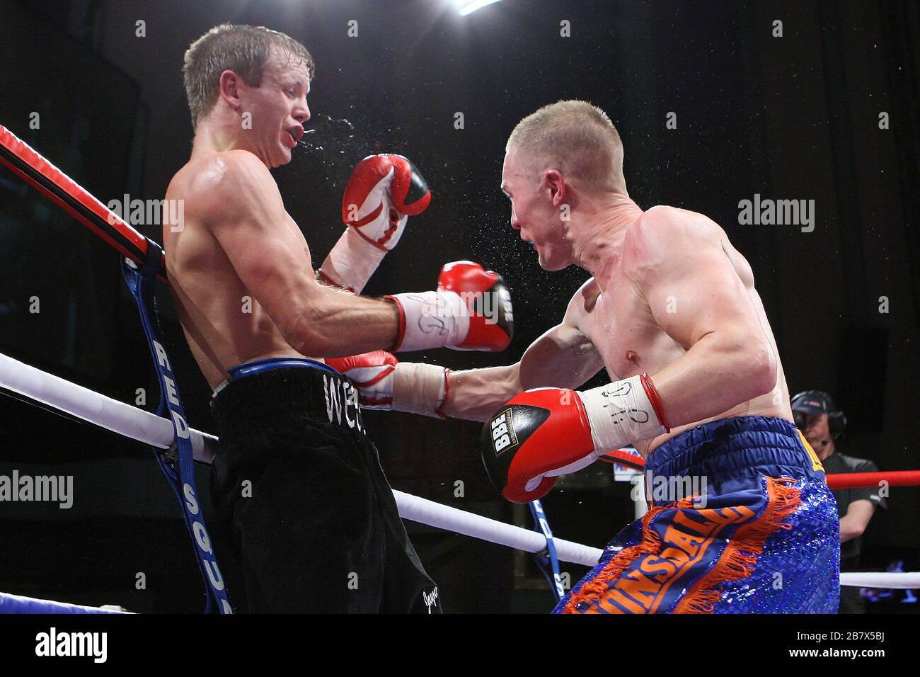 Sam Webb (black shorts) defeats Martin Concepcion in LightMiddleweight ...