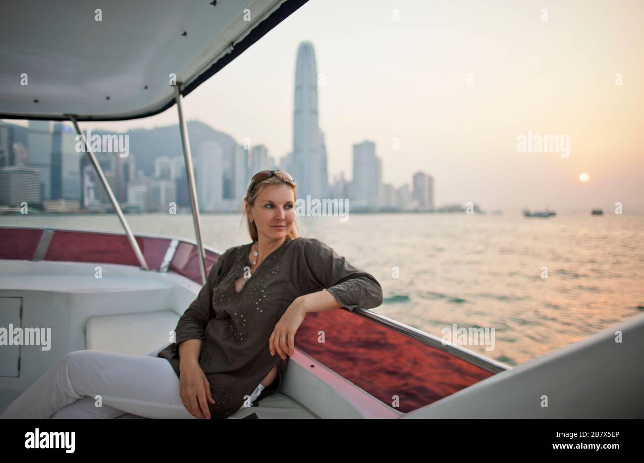 Thoughtful mature woman enjoying outdoors hi-res stock photography and ...