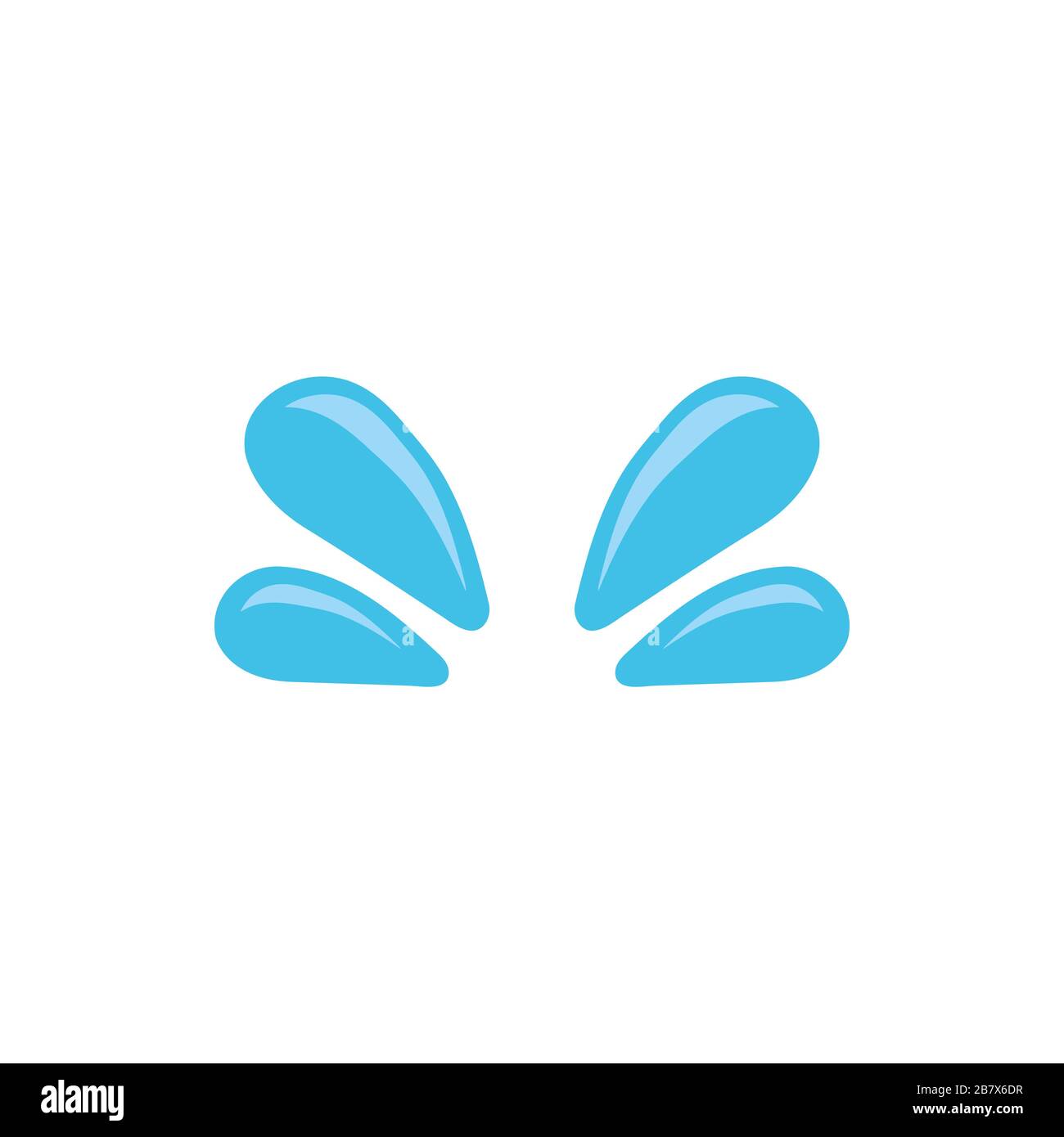 Water drop flat icon. Vector - Vector illustration Stock Vector Image ...