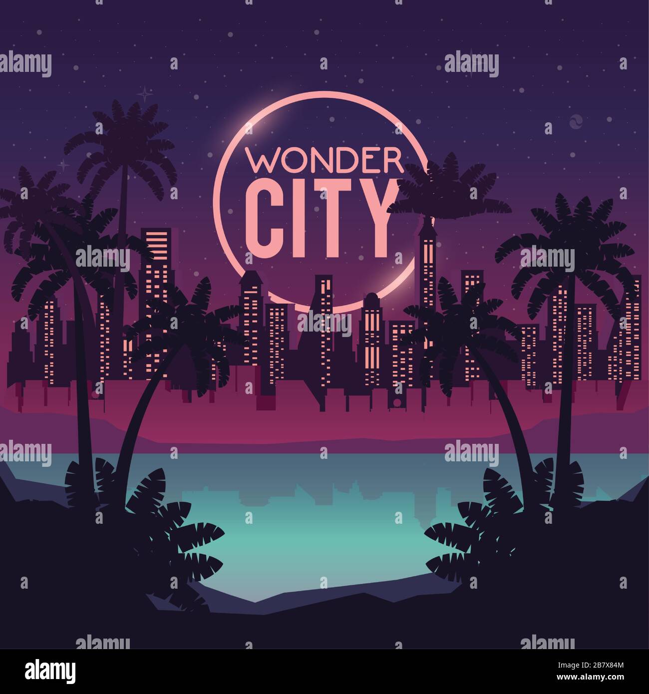 wonder city with buildings cityscape scene Stock Vector Image & Art - Alamy