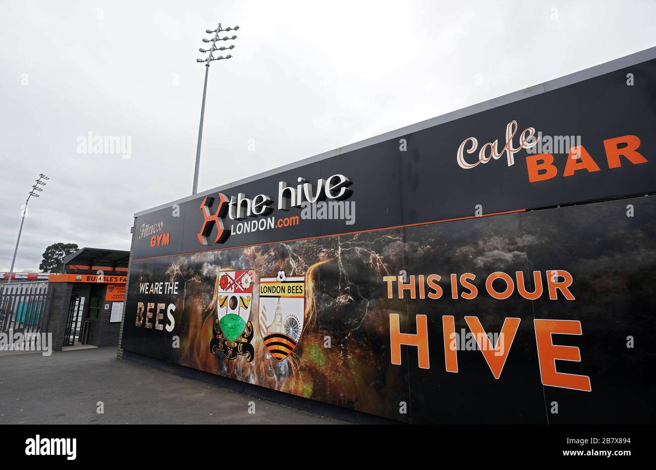 A general view of The Hive London, home to Barnet FC and the London ...