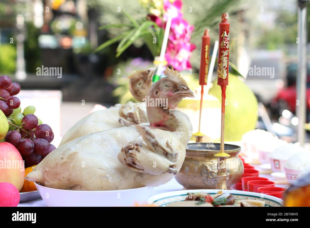 chicken for chinese new year Stock Photo - Alamy