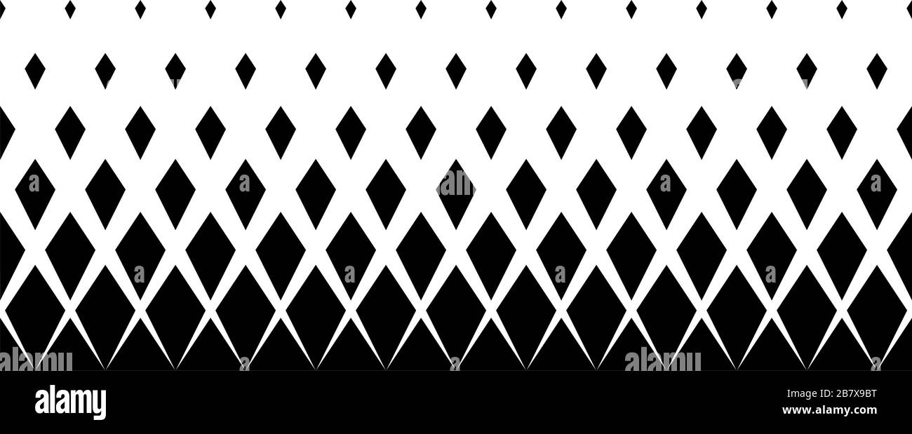 Geometric pattern of black diamonds on a white background.Seamless in ...