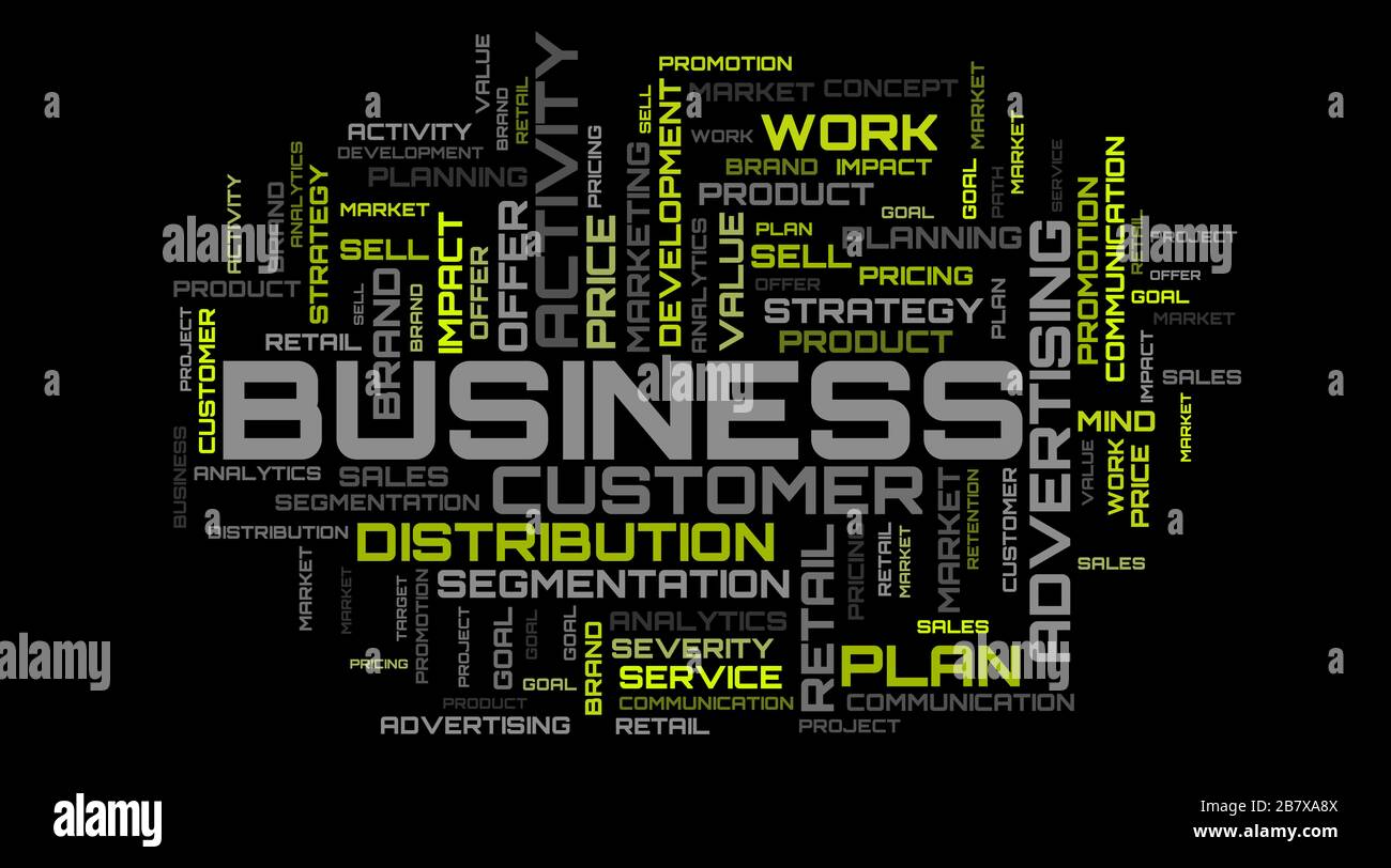 Yellow word collage on white background. Word cloud concept Stock Photo ...