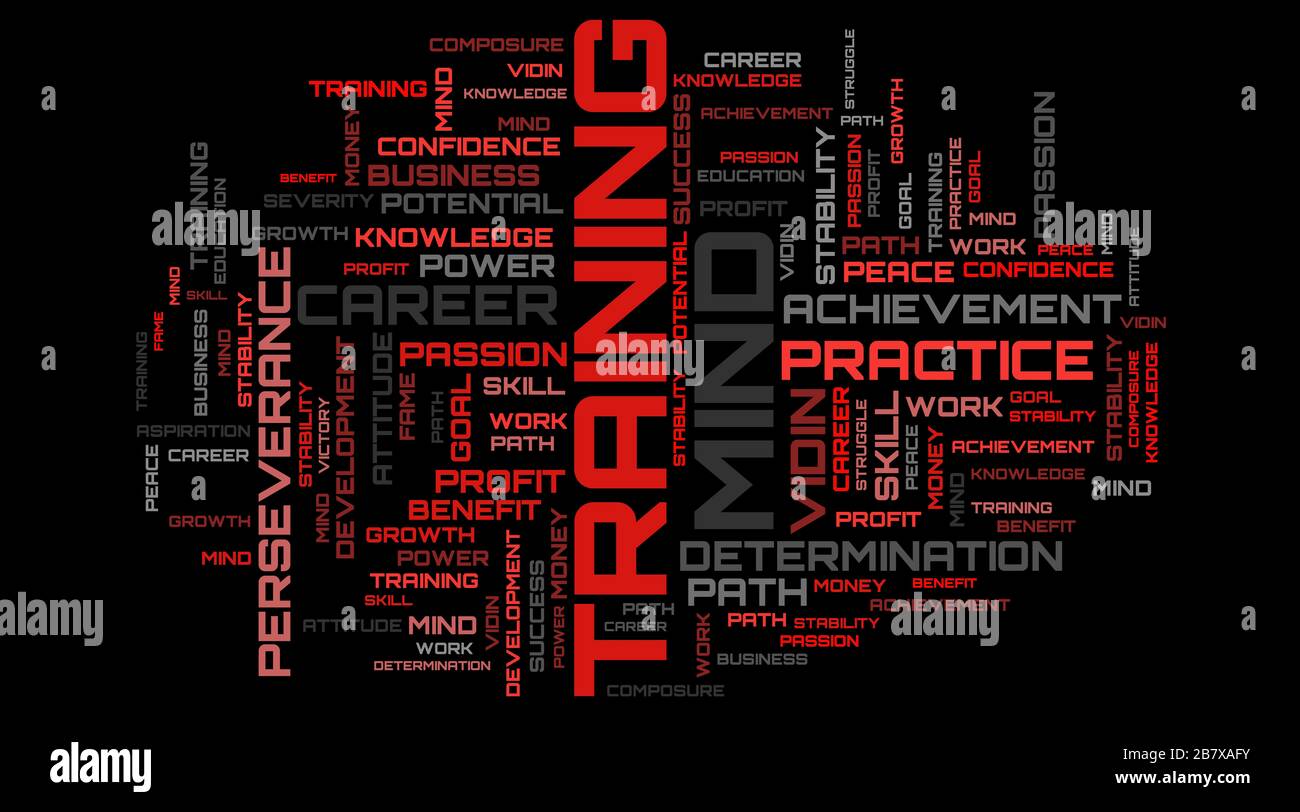 Red business word cloud art. Beautiful red word cloud background Stock ...