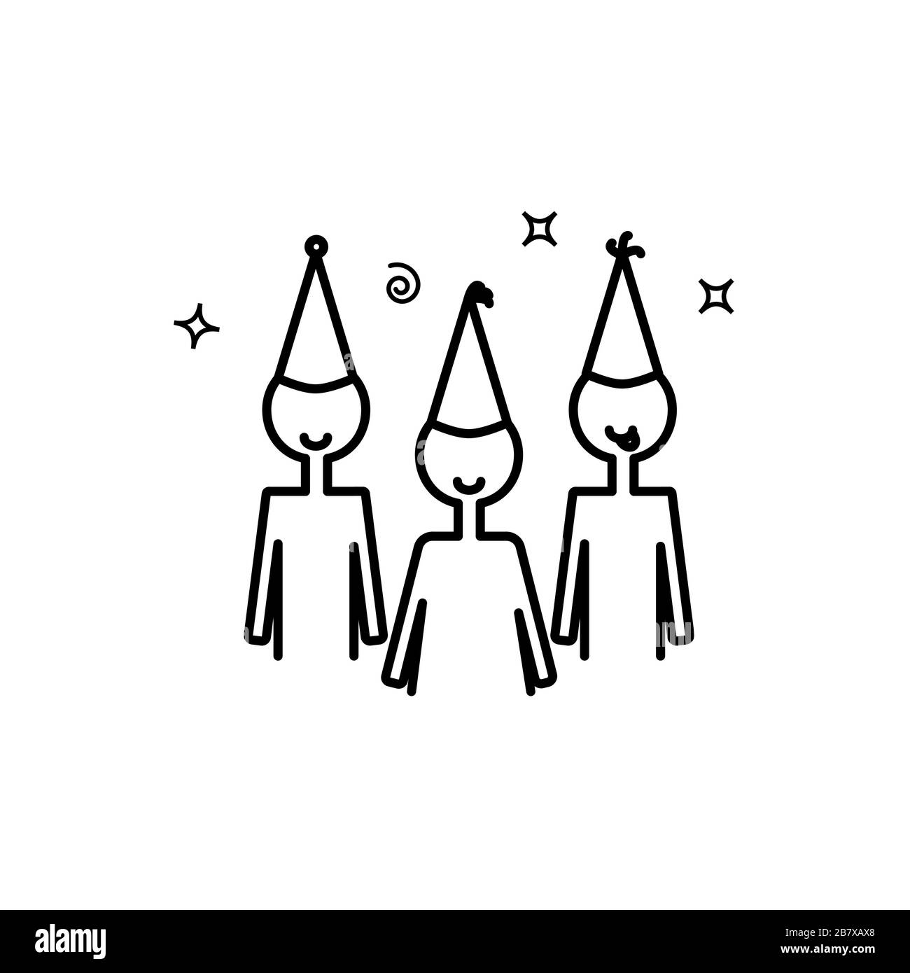 Woman in funny festive Stock Vector Images - Alamy