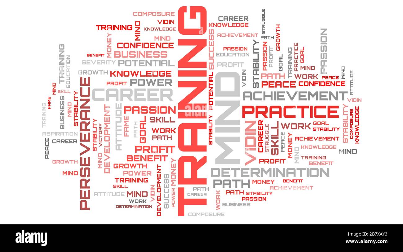 Beautiful word collage on white background. Red word cloud concept ...