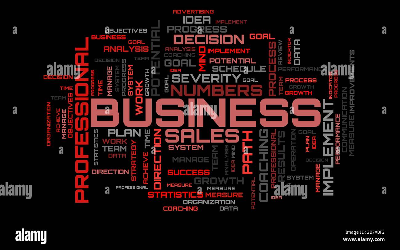 Beautiful red word cloud background. Abstract red business art Stock ...