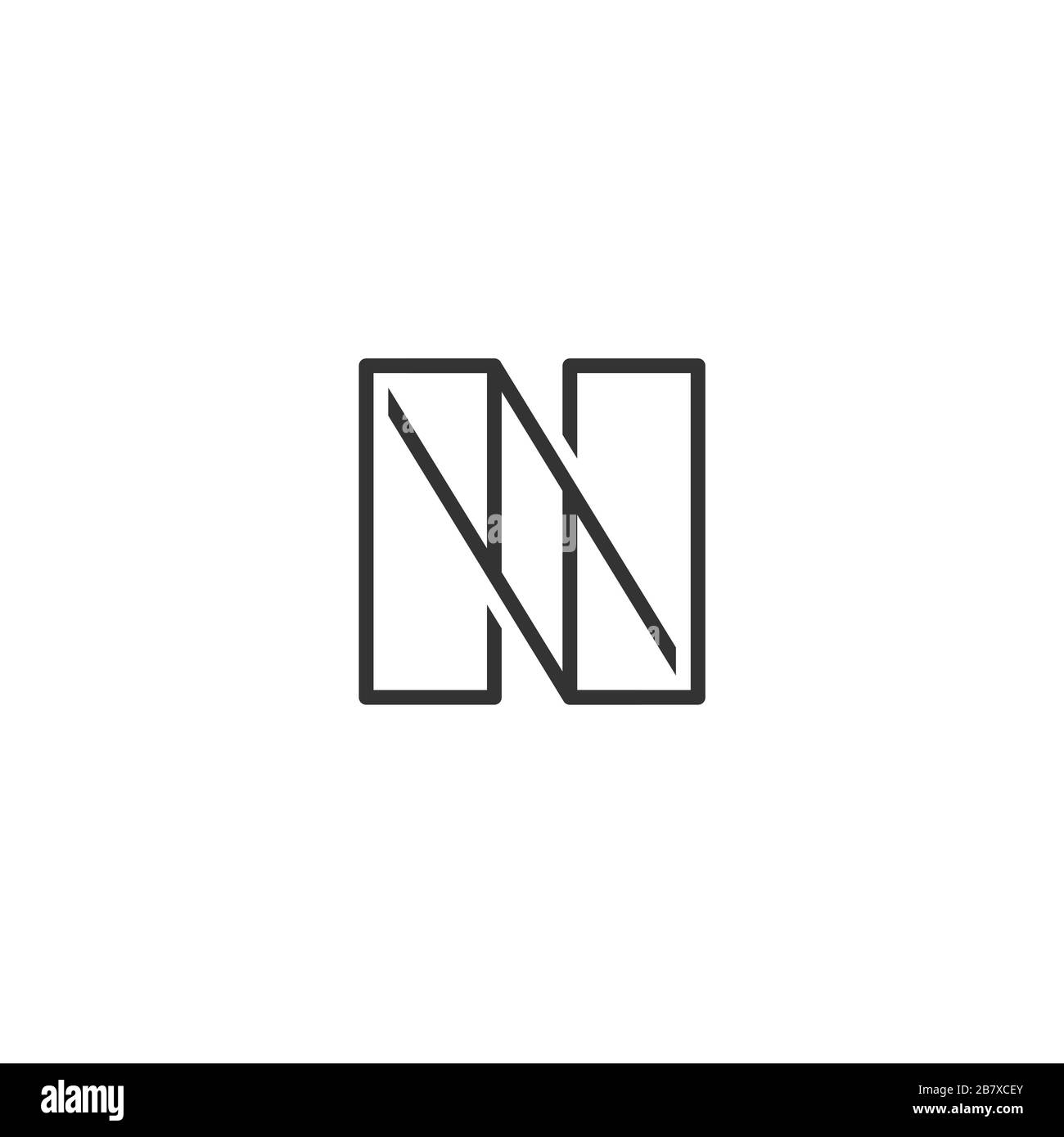 N Letter Line Fashion Logo Template Illustration Design. Vector EPS 10 ...
