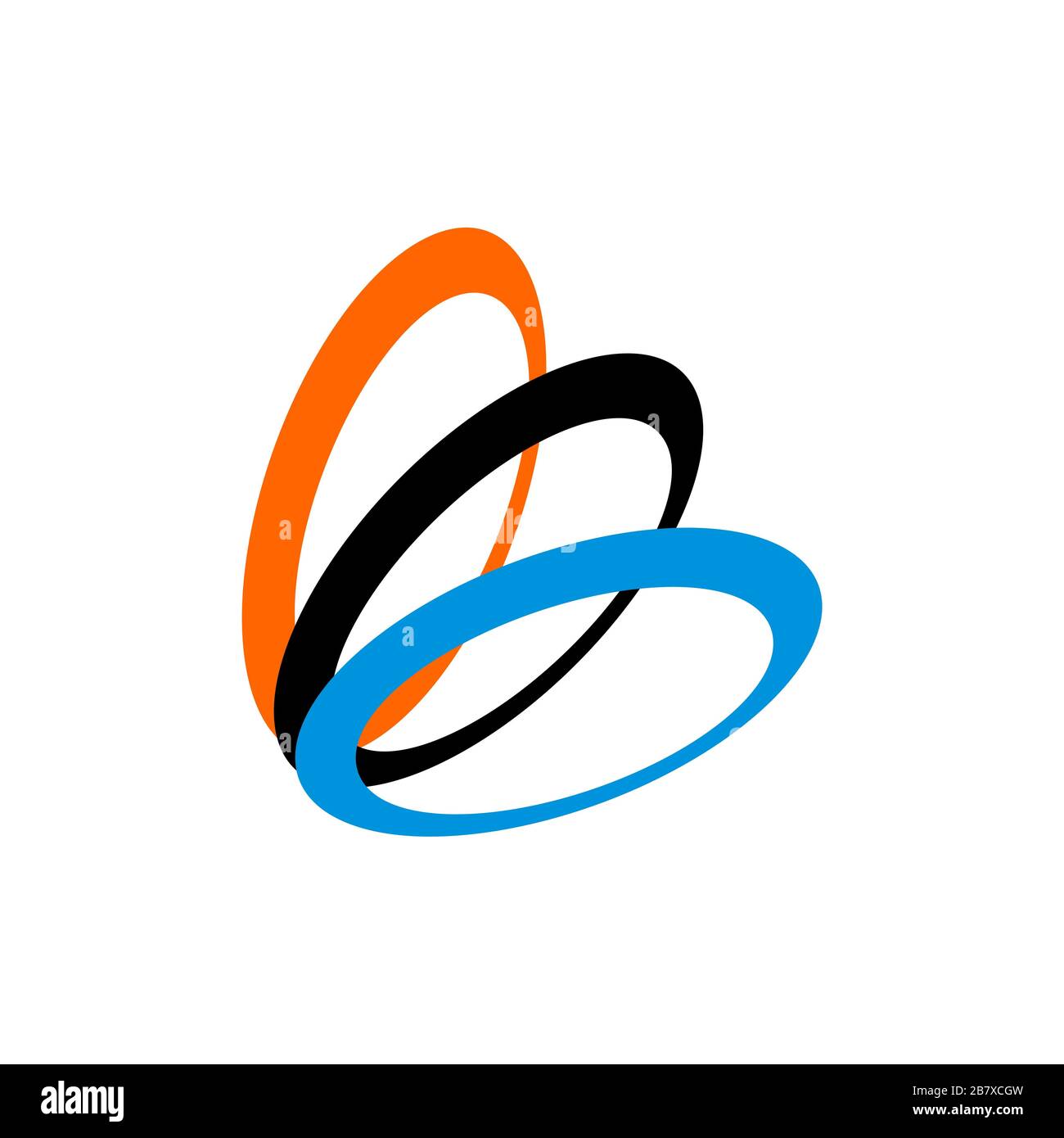 Decorative Circle Ring Stacked Logo Template Illustration Design ...