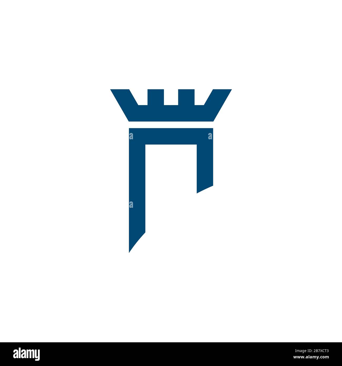 Blue Castle vector Logo Template Illustration Design. Vector EPS 10 ...