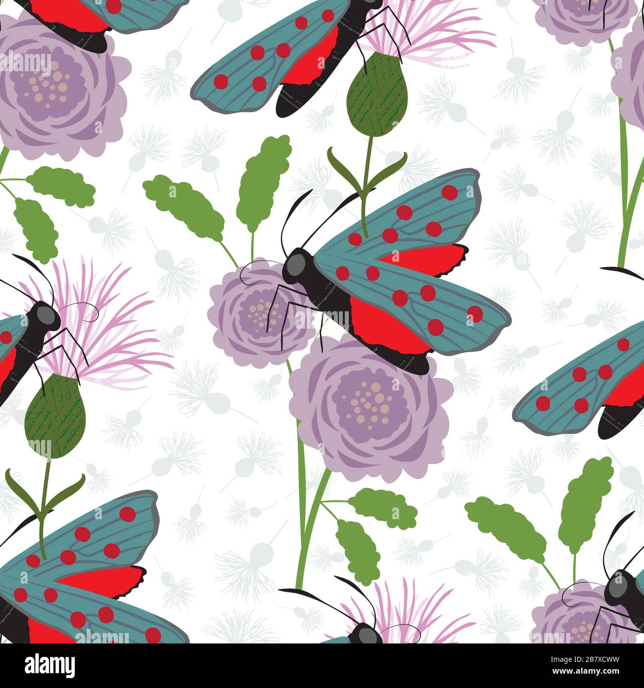 Six spotted butterfly Stock Vector Images - Alamy