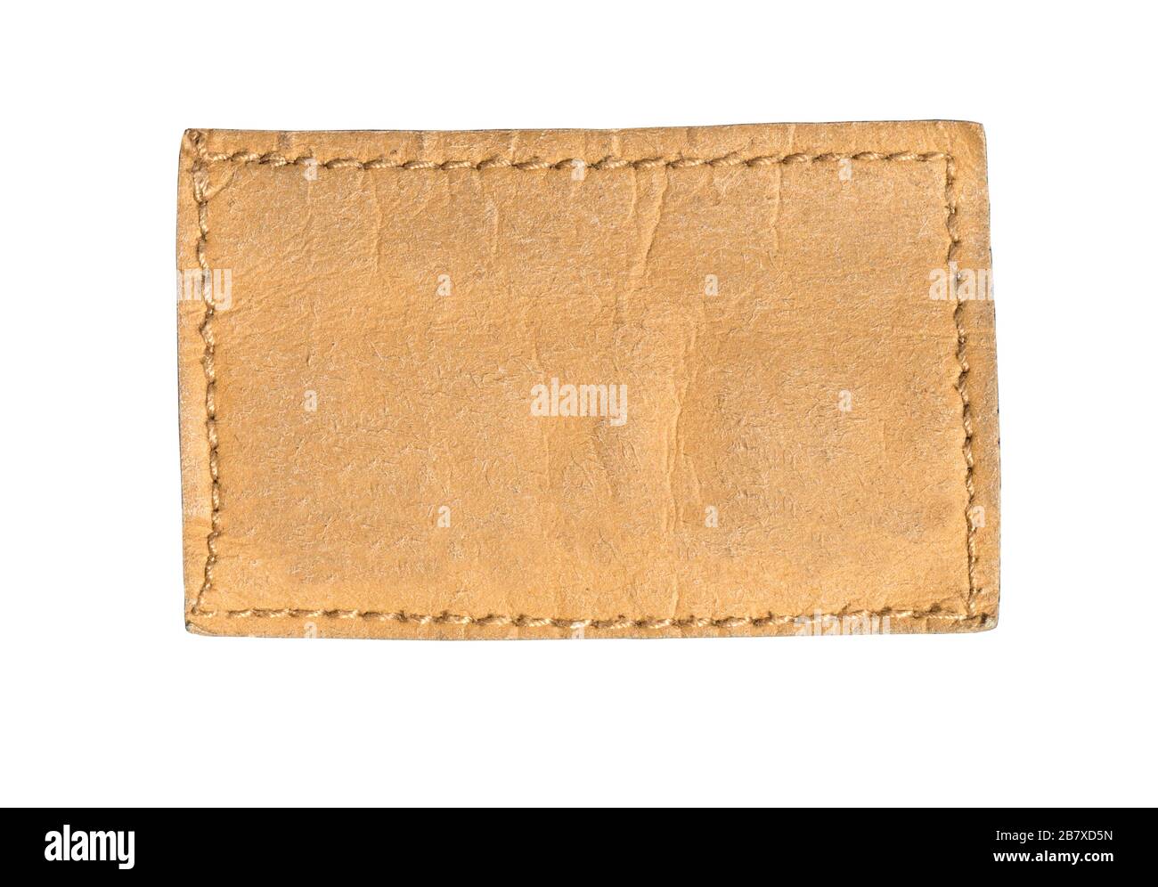Blank jeans label isolated on white with clipping path Stock Photo - Alamy