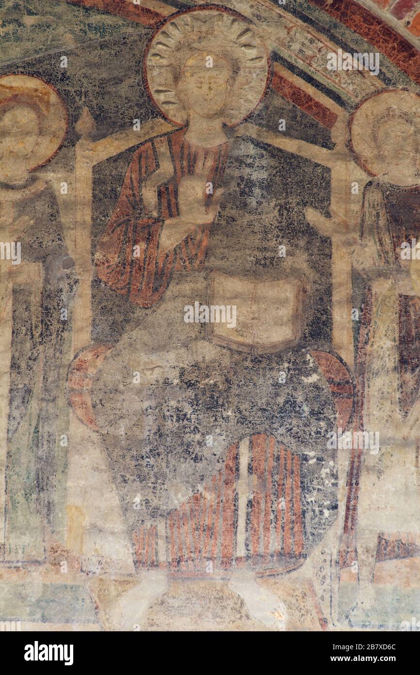 Medieval painting (12/13th century) - Atrium of Ansperto - Basilica of ...